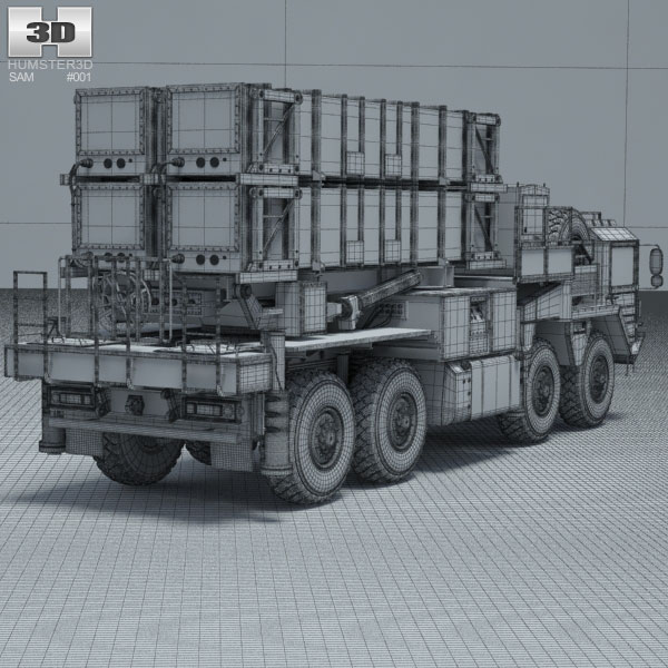 MIM-104 Patriot 3D model - Download Artillery systems on 3DModels.org