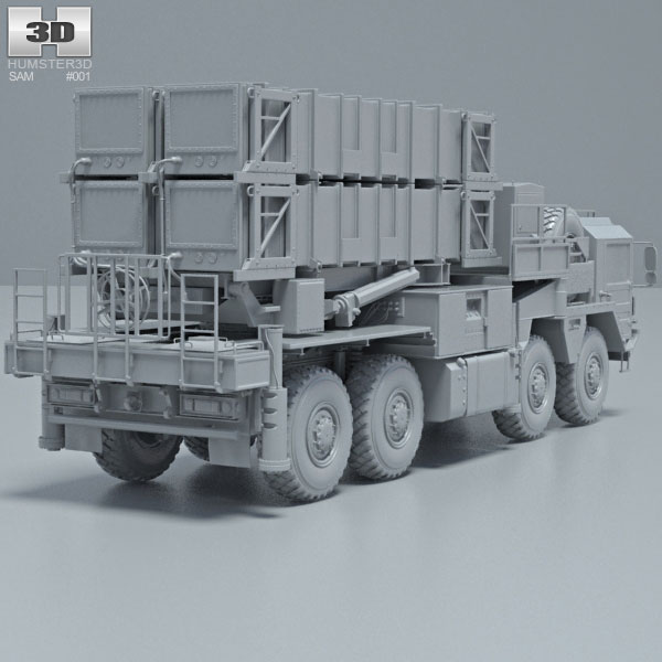 MIM-104 Patriot 3D model - Download Artillery systems on 3DModels.org