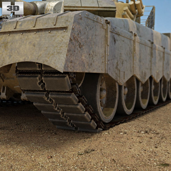Al-Khalid MBT-2000 3D model - Download Tank on 3DModels.org