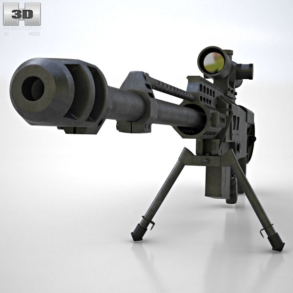 Rifle de Francotirador Accuracy International AS50 Modelo 3D ...