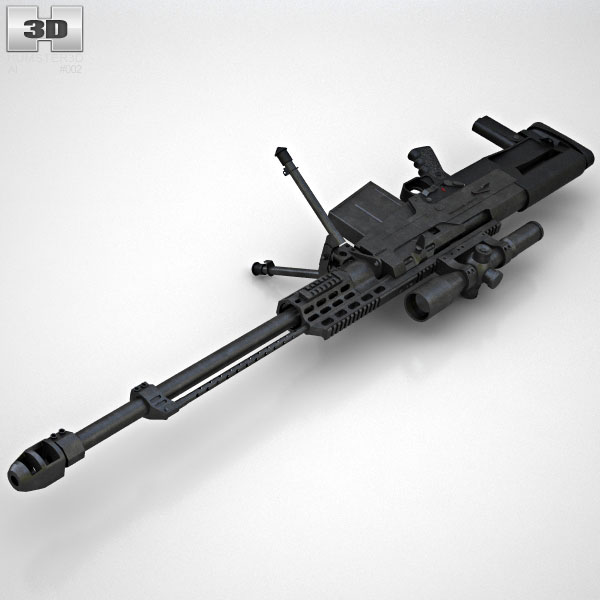 Accuracy International AS50 3D model - Download Rifle on 3DModels.org