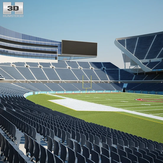 American football stadium 3D Models Download - 3DModels.org