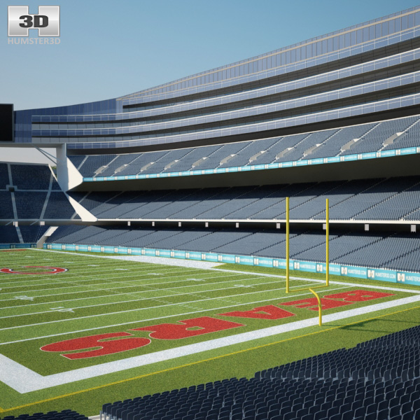 Soldier Field 3D model - Download Stadium on 3DModels.org