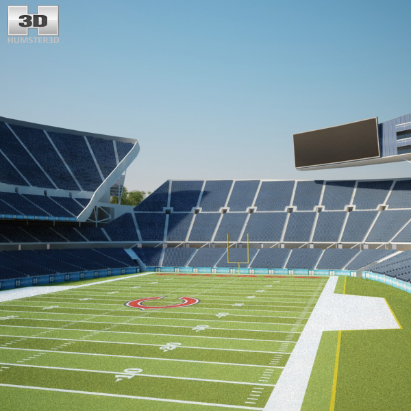 Soldier Field 3D model - Download Stadium on 3DModels.org