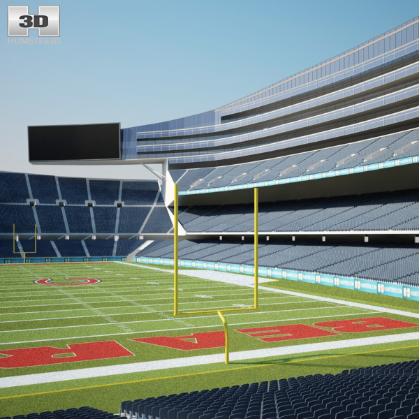 Soldier Field 3D model - Download Stadium on 3DModels.org