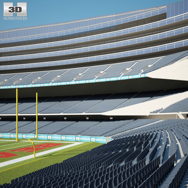 Soldier Field 3D model - Download Stadium on 3DModels.org