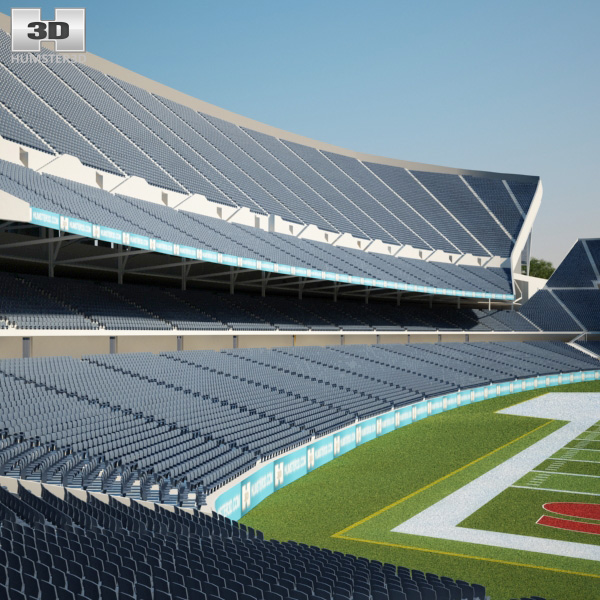 Soldier Field 3D model - Download Stadium on 3DModels.org