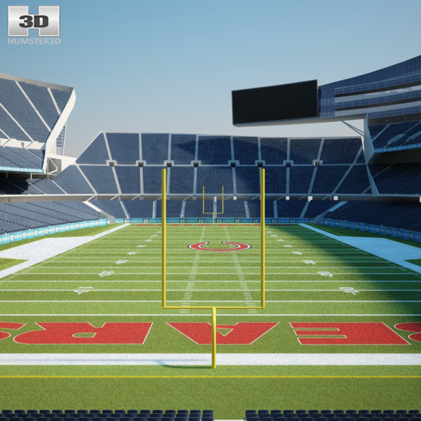 Soldier Field 3D model - Download Stadium on 3DModels.org