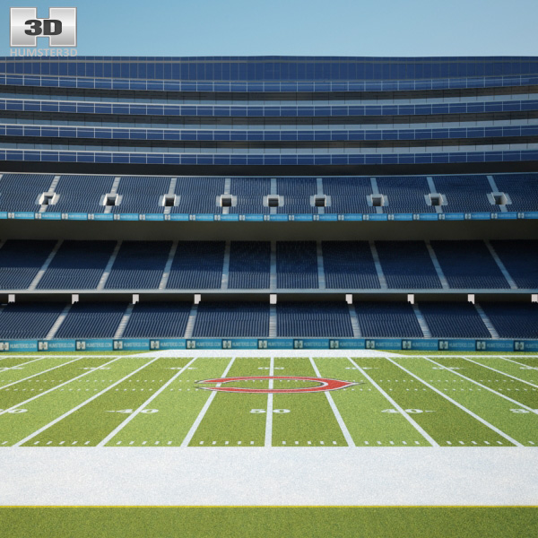 Soldier Field 3D model - Download Stadium on 3DModels.org