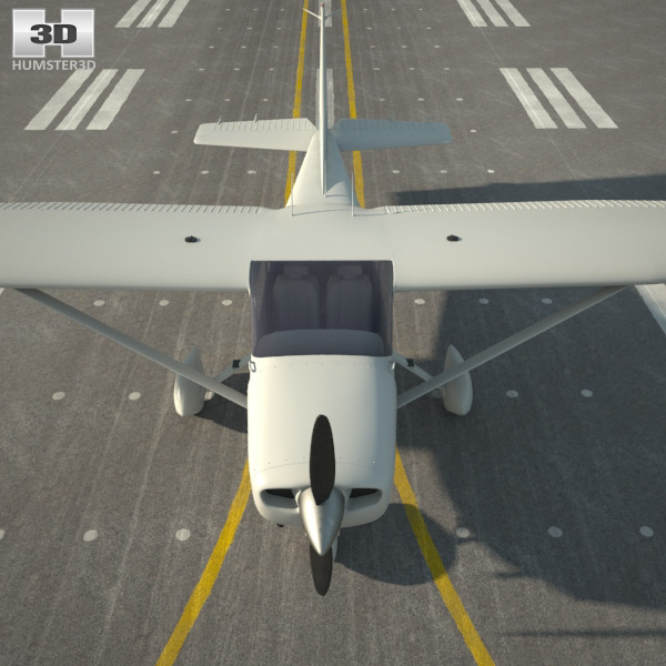Cessna 172 Skyhawk 3D model - Download Light Aircraft on 3DModels.org