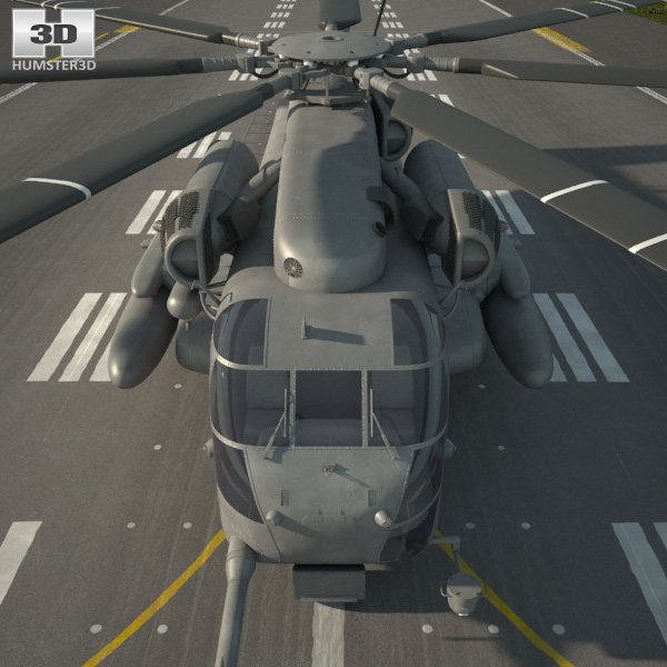 Sikorsky CH-53E Super Stallion 3D model - Download Helicopter on ...
