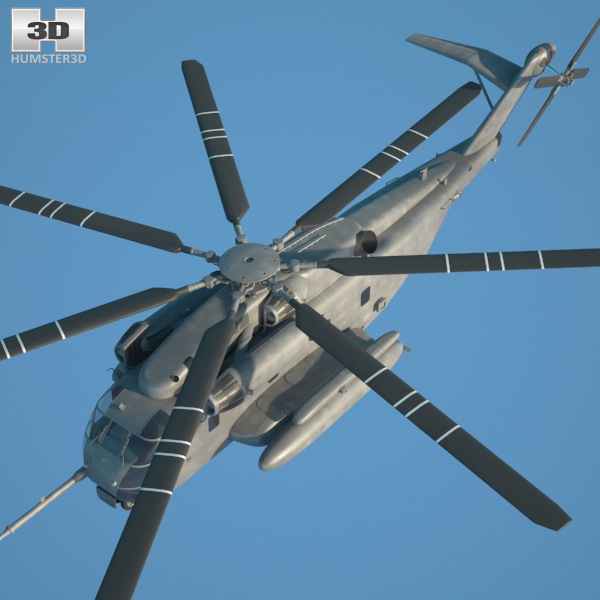 Sikorsky CH-53E Super Stallion 3D model - Download Helicopter on ...
