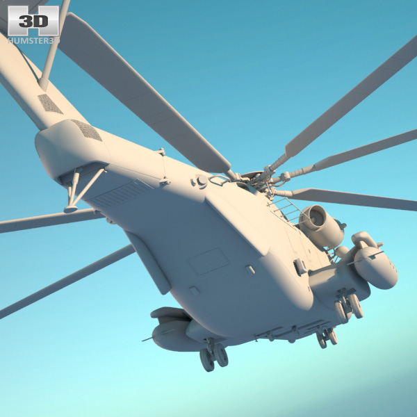 Sikorsky CH-53E Super Stallion 3D model - Download Helicopter on ...