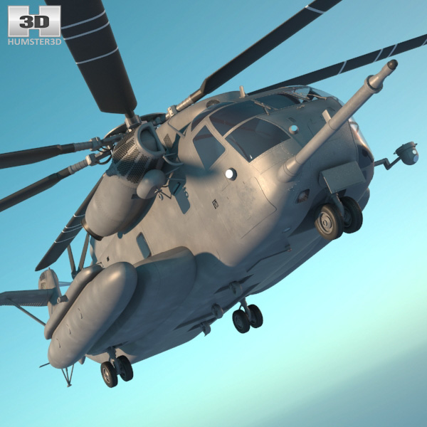 Sikorsky CH-53E Super Stallion 3D model - Download Helicopter on ...