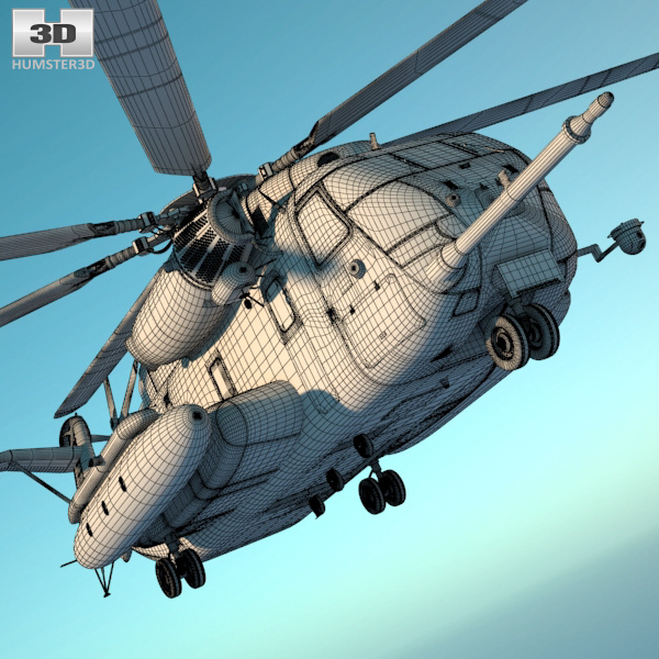 Sikorsky CH-53E Super Stallion 3D model - Download Helicopter on ...