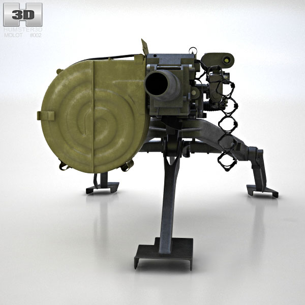AGS-17 3D model - Download Rocket Launcher on 3DModels.org