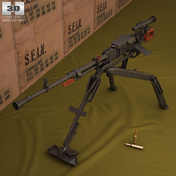 Heavy machine gun 3D Models Download - 3DModels.org