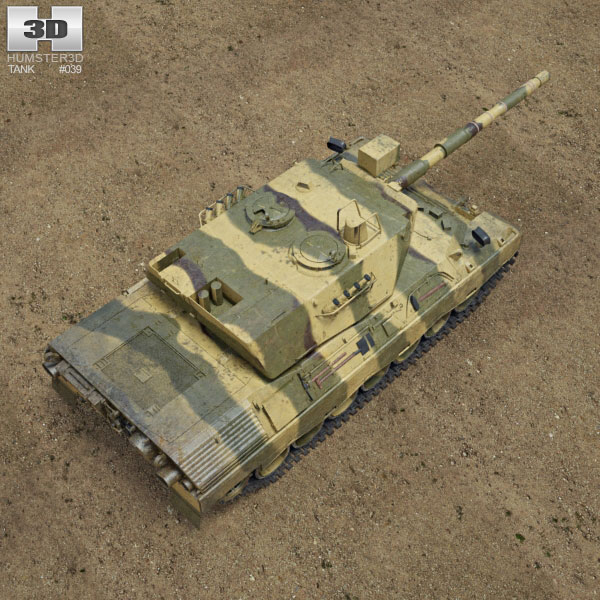 Leopard 1 Tank 3D model - Download Tank on 3DModels.org