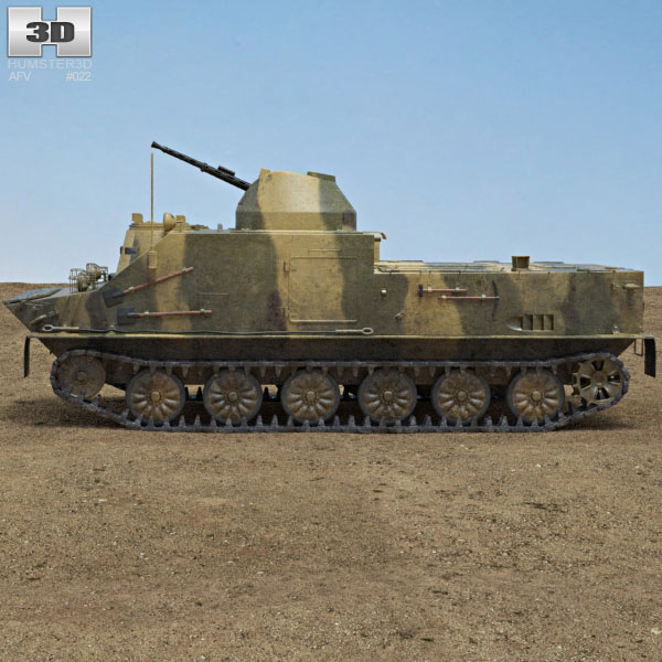 OT-62 TOPAS Vehículo Blindado Anfibio Modelo 3D - Descargar Vehículo de ...