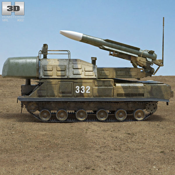Buk M1 missile system 3D model - Download Artillery systems on 3DModels.org