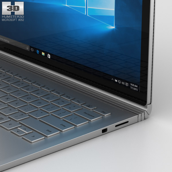 Microsoft Surface Book 3D model - Download Tablet on 3DModels.org