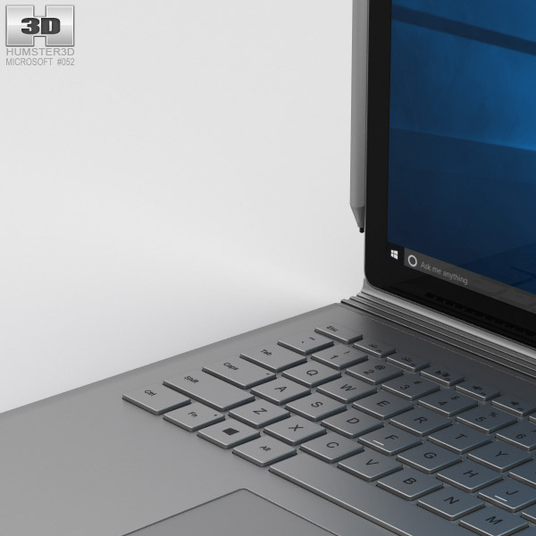 Microsoft Surface Book 3D model - Download Tablet on 3DModels.org