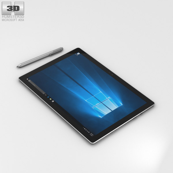 Microsoft Surface Pro 4 Azul Modelo 3D - Descargar Tableta on 3DModels.org