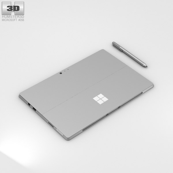 Microsoft Surface Pro 4 Rojo Modelo 3D - Descargar Tableta on 3DModels.org