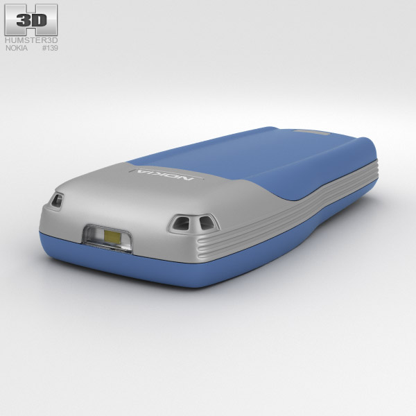 诺基亚1100 蓝色 3D模型 - 下载 智能手机 开启 3DModels.org