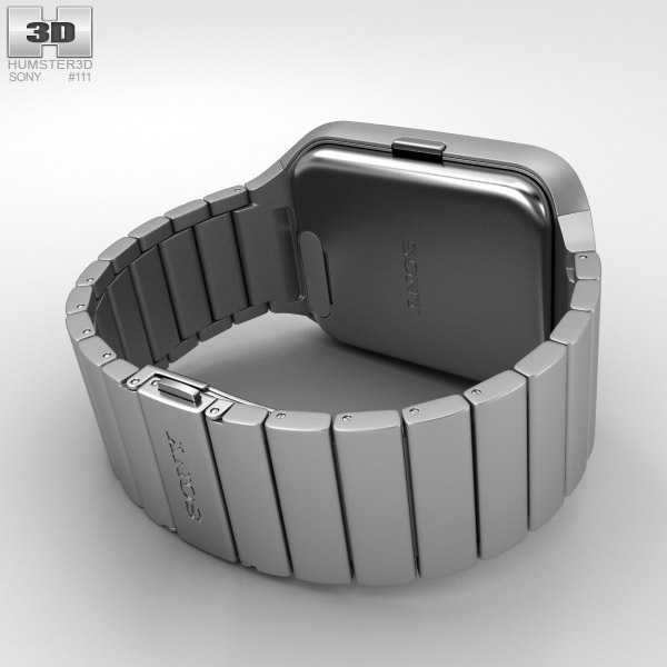 Sony SmartWatch 3 SWR50 Steel 3D model - Download Smart watch on ...