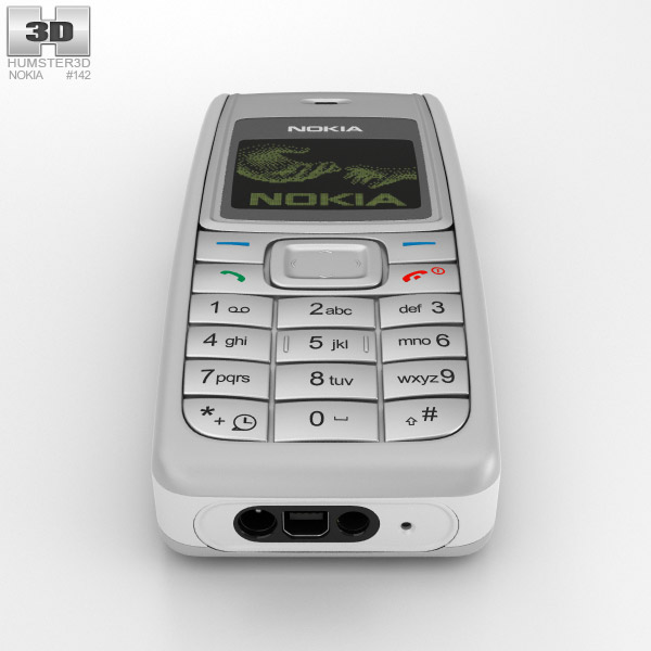 Nokia 1110 White 3D model - Download Phones on 3DModels.org
