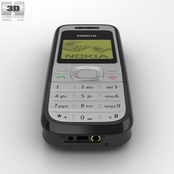 Nokia 1200 Negro Modelo 3D - Descargar Teléfonos on 3DModels.org