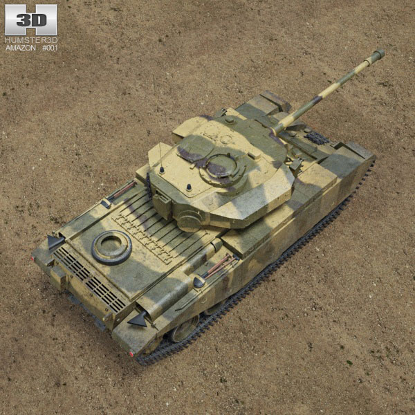 Centurion Tank 3D model - Download Tank on 3DModels.org