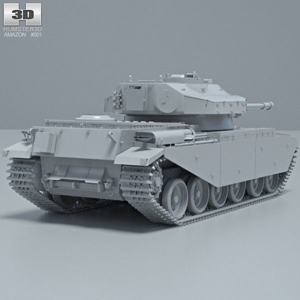 Centurion Tank 3D model - Download Tank on 3DModels.org