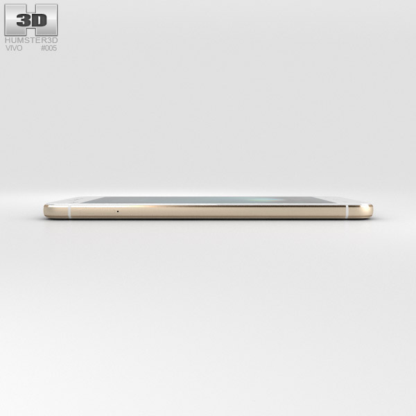 Vivo X6 Gold 3D model - Download Phones on 3DModels.org