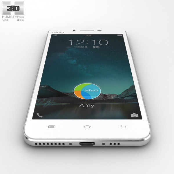 Vivo X6 Silver 3D model - Download Phones on 3DModels.org