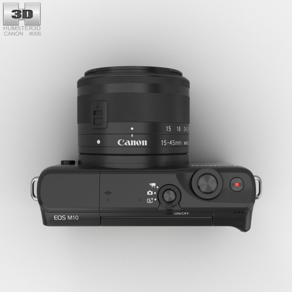 Canon EOS M10 Black 3D model - Download Photo camera on 3DModels.org