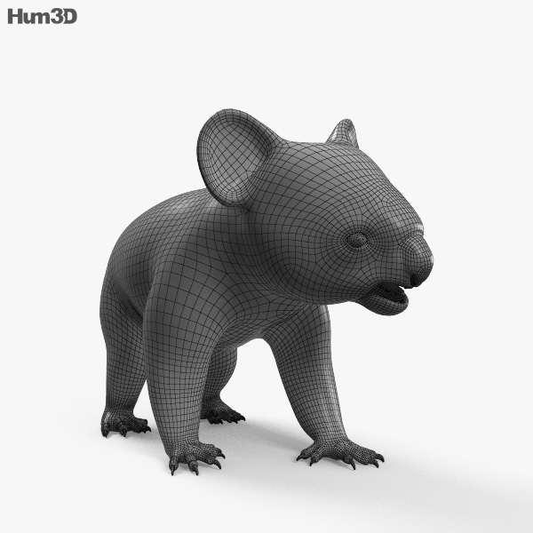 Koala 3D model - Download Mammals on 3DModels.org