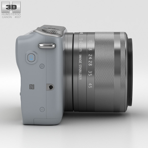 Canon EOS M10 Gray 3D model - Download Photo camera on 3DModels.org