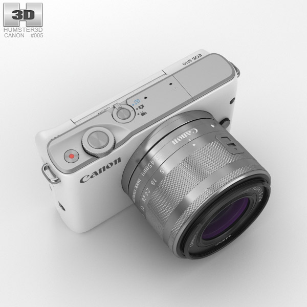 Canon EOS M10 White 3D model - Download Photo camera on 3DModels.org