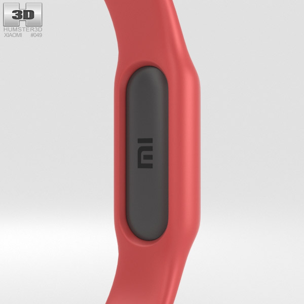 Xiaomi Mi Band Red 3D model - Download Electronic Accessories on ...