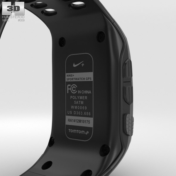 Nike+ SportWatch GPS Black 3D model - Download Smart watch on 3DModels.org