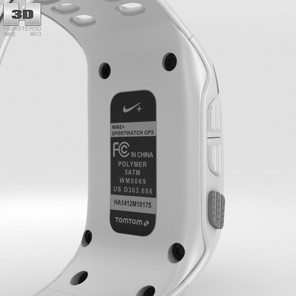 Nike+ SportWatch GPS White 3D model - Download Smart watch on 3DModels.org