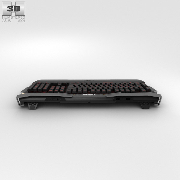 Asus ROG GK2000 Keyboard 3D model - Download Computer Accessories on ...