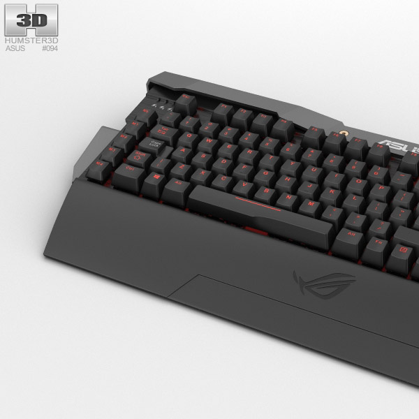 Asus ROG GK2000 Keyboard 3D model - Download Computer Accessories on ...