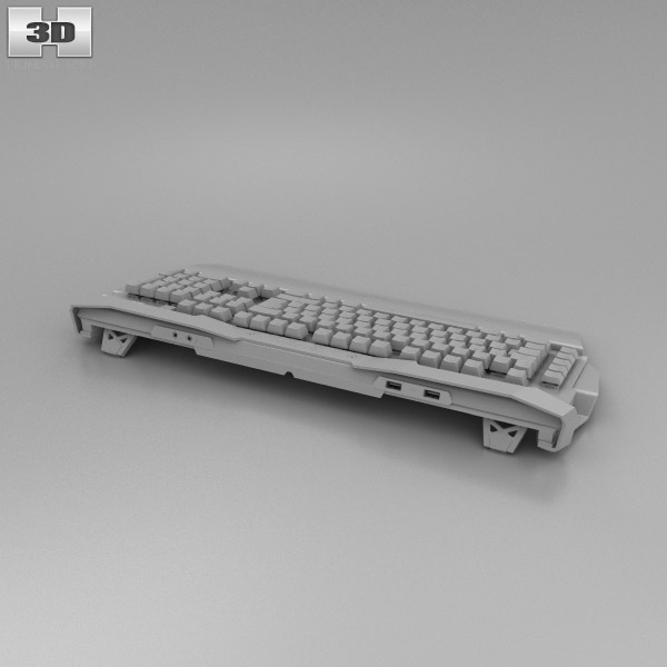 Asus ROG GK2000 Keyboard 3D model - Download Computer Accessories on ...