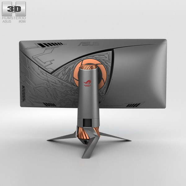 Asus ROG PG348Q Monitor 3D model - Download Computer monitor on ...