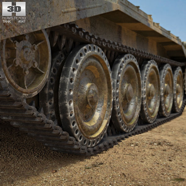 Crusader Tank Mk III 3D model - Download Tank on 3DModels.org