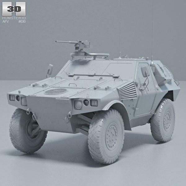 Panhard VBL 3D model - Download Fighting Vehicle on 3DModels.org