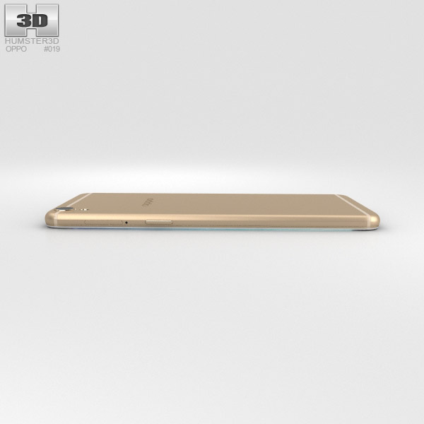 Oppo R9 Plus Gold 3D model - Download Phones on 3DModels.org